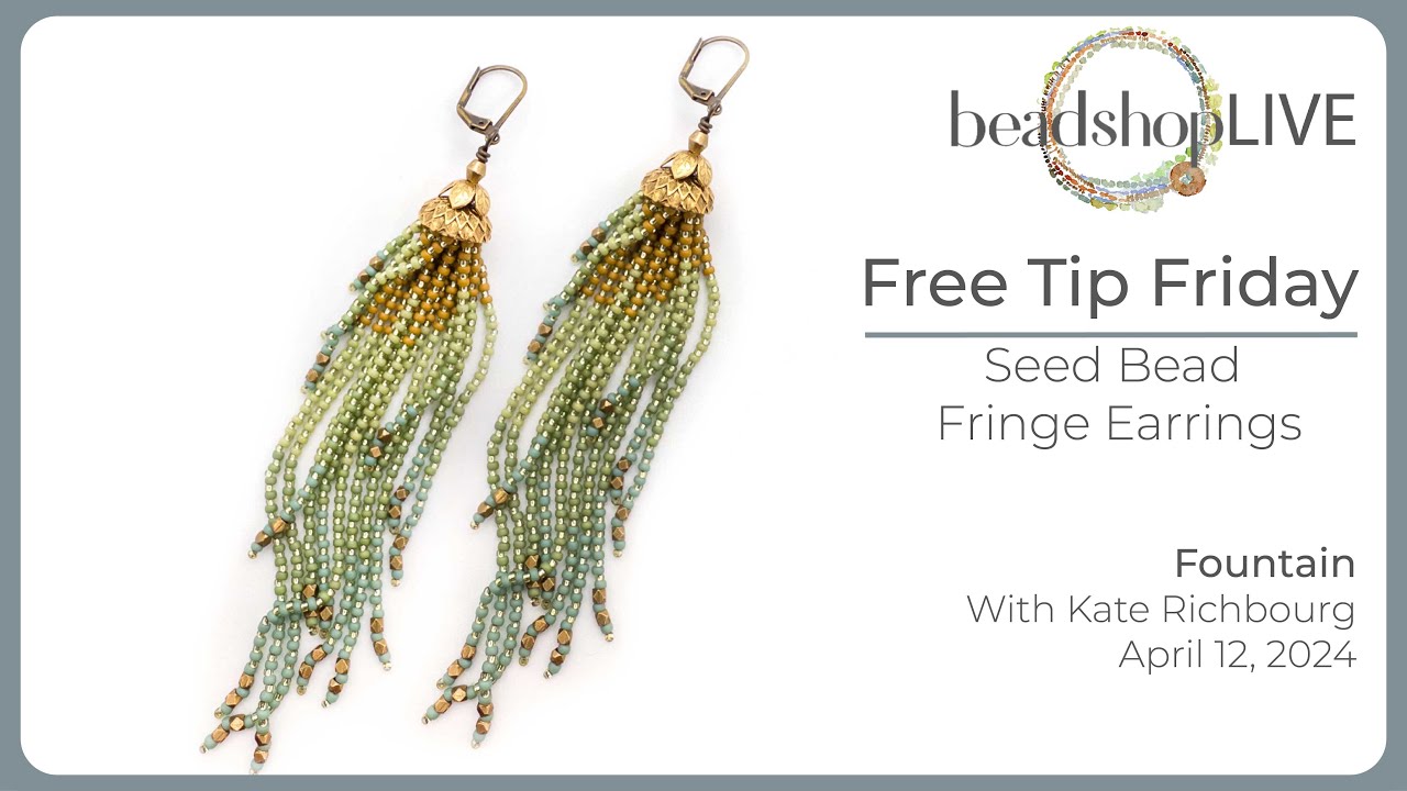 Free Tip Friday: Seed Bead Fringe Earrings - YouTube