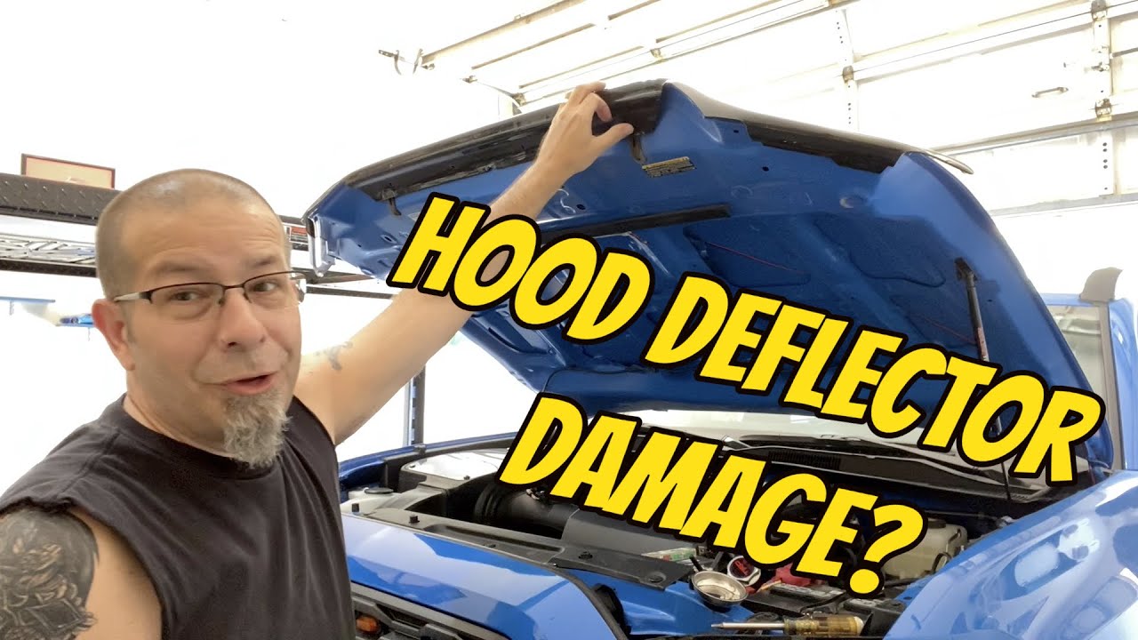 Tacoma Hood Deflector Causes Damage - YouTube