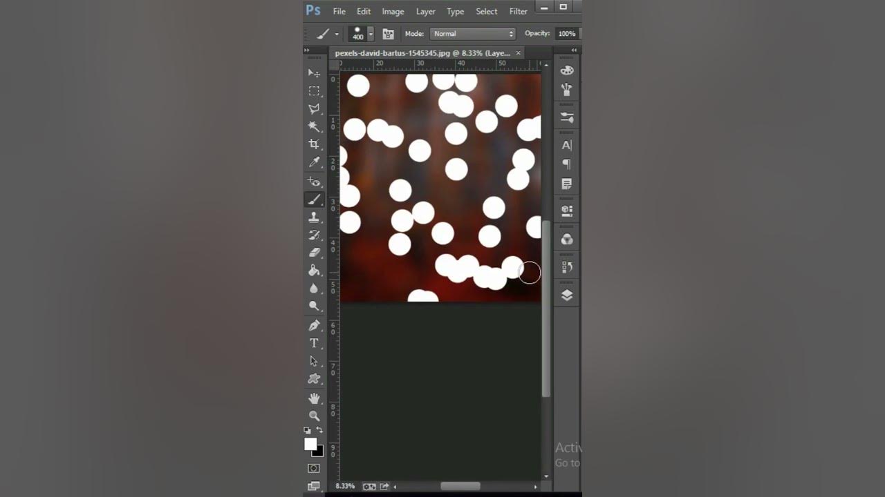 How to create Bokeh effect with brush tool 🤩🤩 #photoshop - YouTube