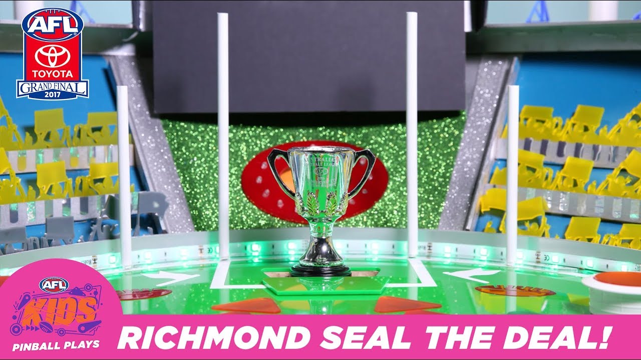 Richmond seal the deal! AFL Kids pinball plays - YouTube