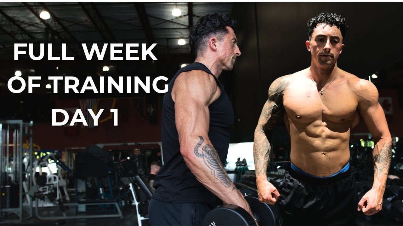 Full Week Of Training Day 1: + 5 WEEK CUT PROGRESS - YouTube