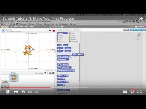 Positioning Sprite in Scratch - YouTube