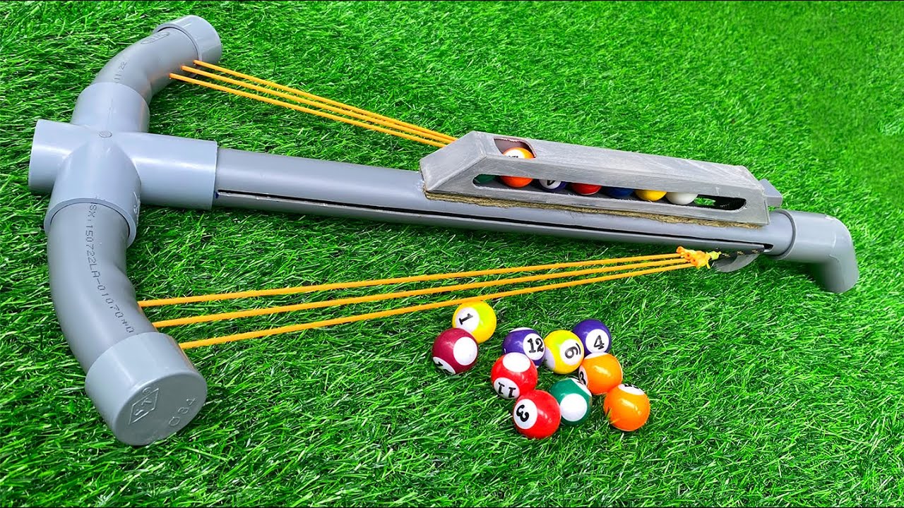 Shooting Slingshot - Beautiful And Powerful Crossbow Design From PVC ...
