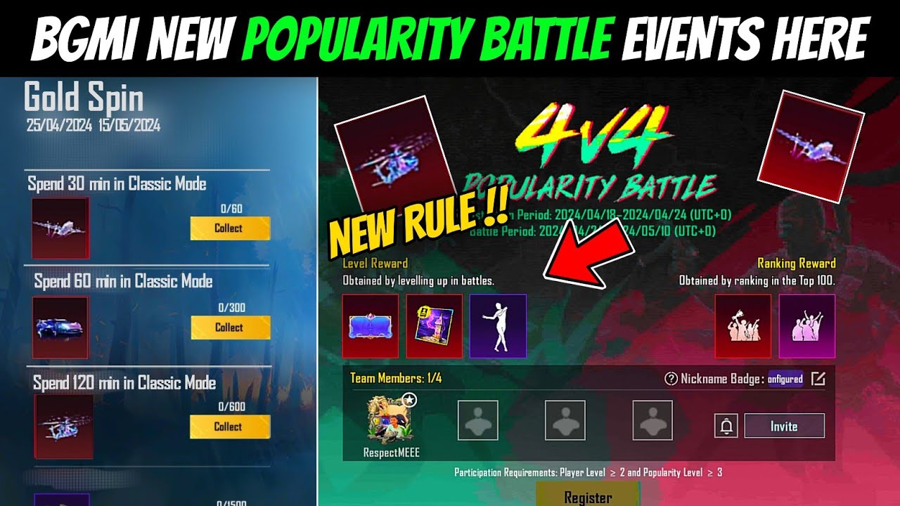 Bgmi New Popularity Battle Event Here New Rule New Concept | Bgmi ...