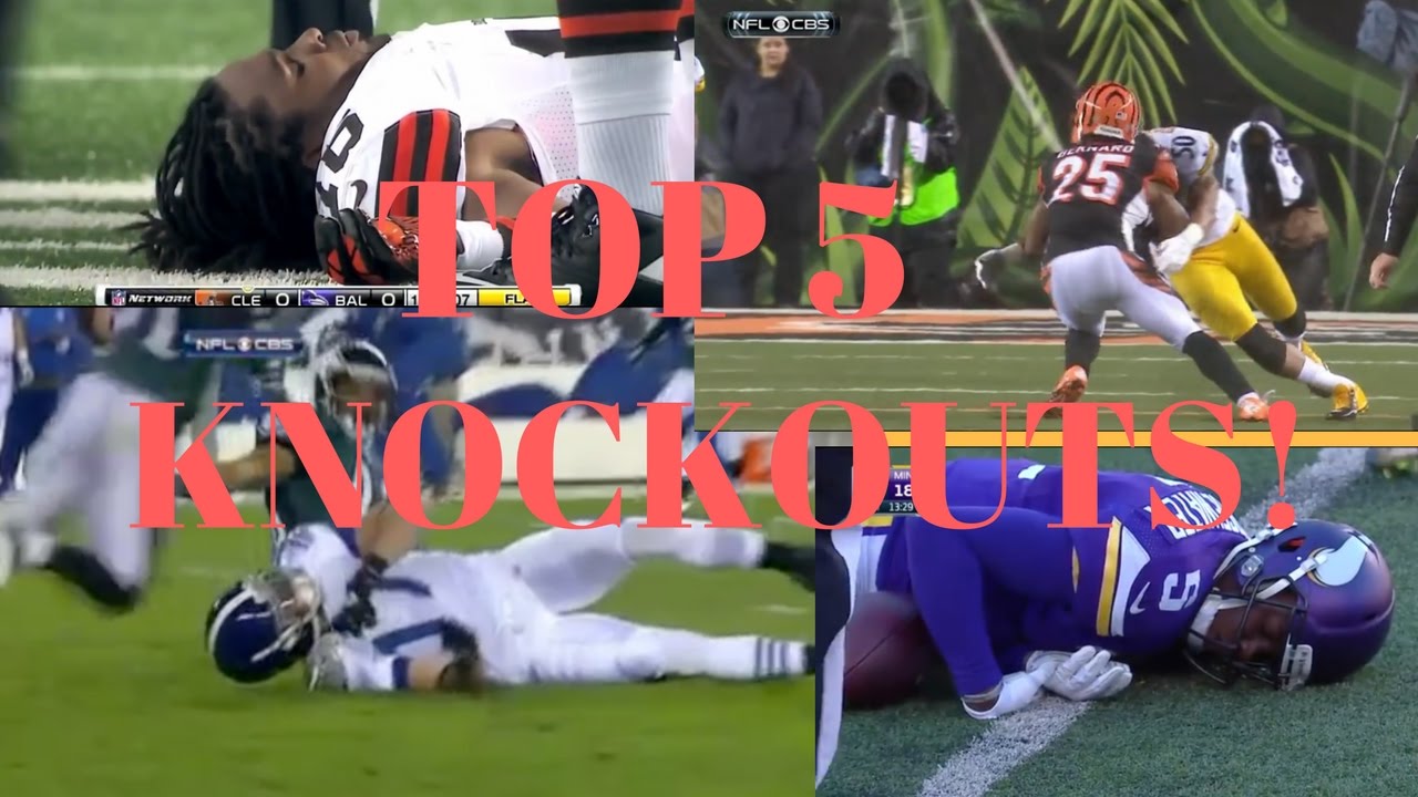 TOP 5 NFL KNOCKOUTS - BIGGEST HITS - YouTube