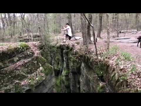 Just jumping a ravine - YouTube