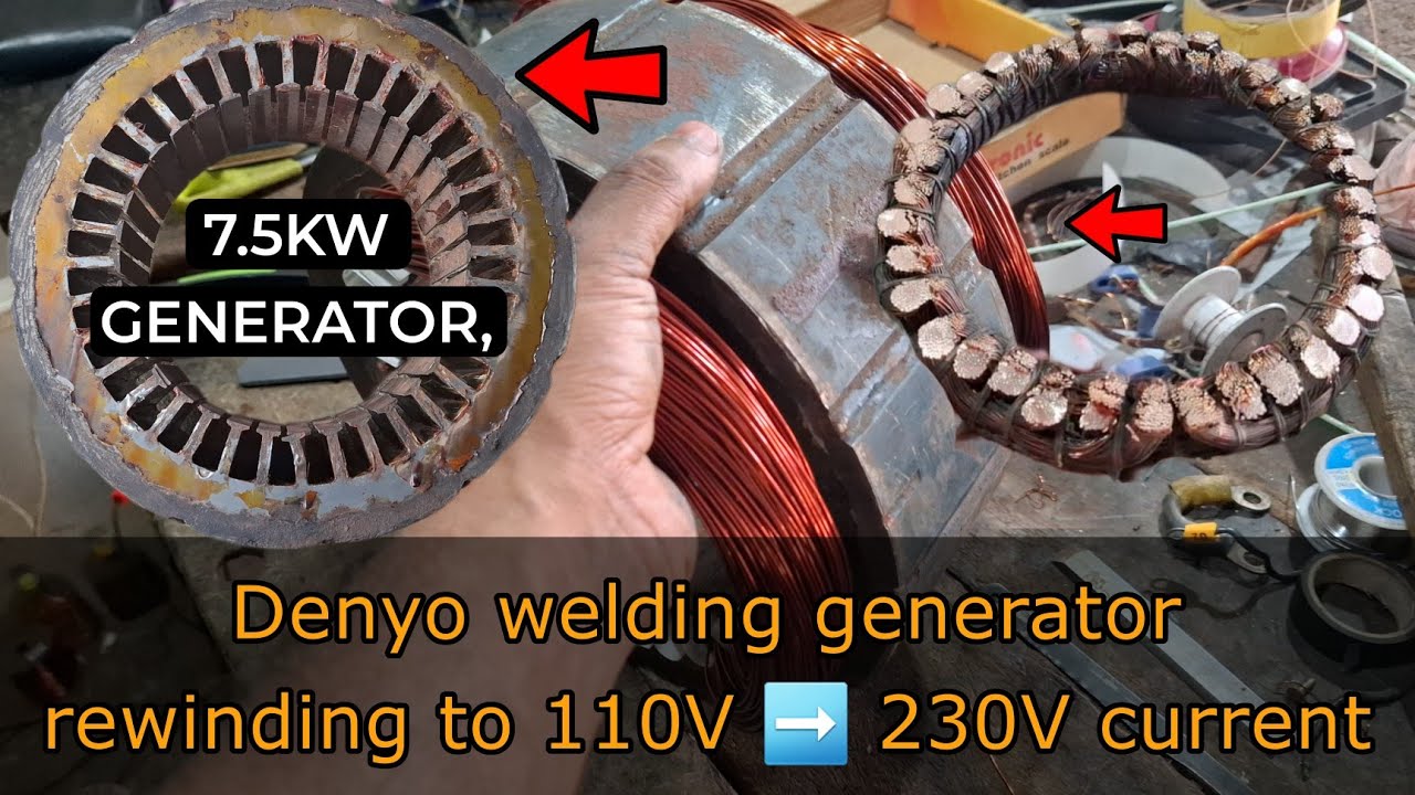 Generator rewinding | Japan generator | Welding generator | 110v ...