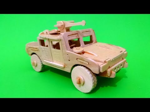 Making a Wooden Hummer Truck - Maket Arazi Aracı Nasıl Yapılır