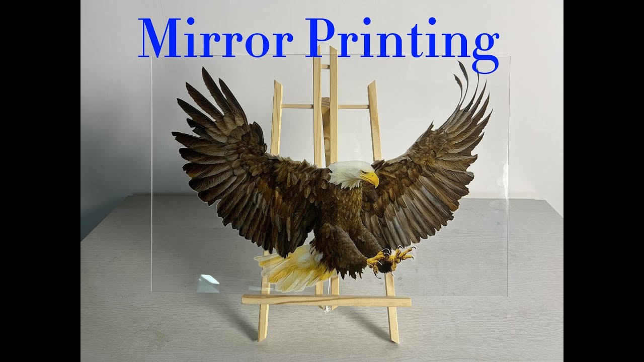 Vertical Printing on Acrylic | The Wall Printer - YouTube