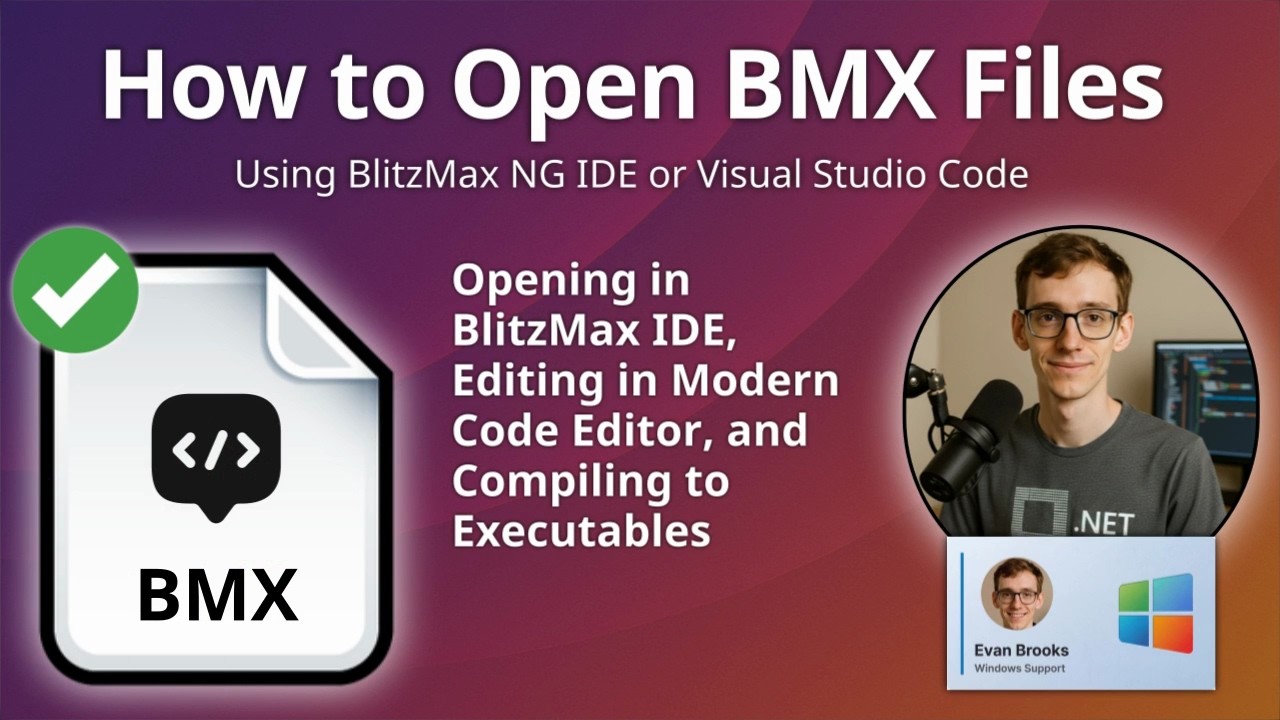 How to Open BMX Files (BlitzMax Source Code) - YouTube