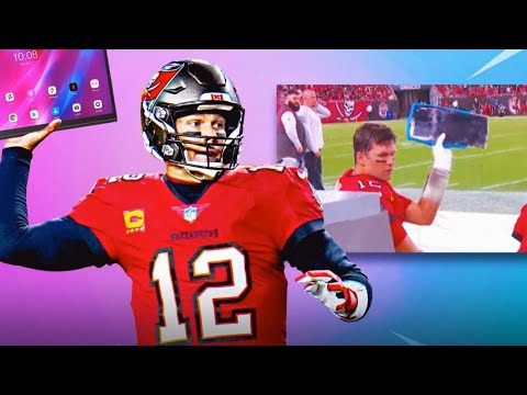Tom Brady gets mad and throws a tablet - YouTube