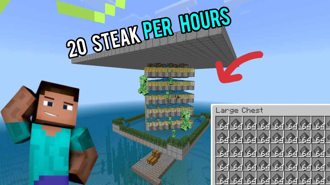 How to makeup fastest creeper farm in minecraft pocket edition ...