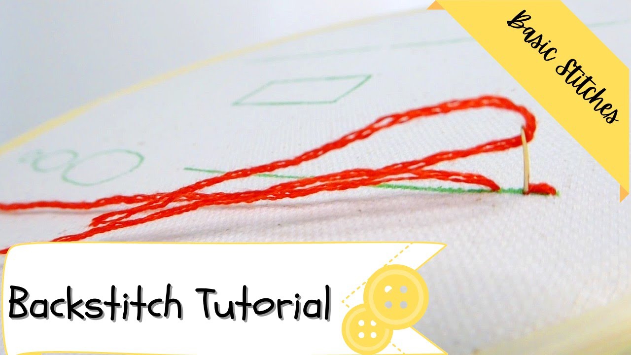 Backstitch Embroidery Tutorial | How to Do Backstitch | Basic Stitches by Two Girls Journal ...