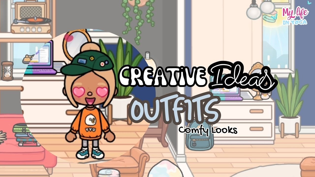 Creative outfits ideias (free) - Comfy looks | My life in Toca TV # ...