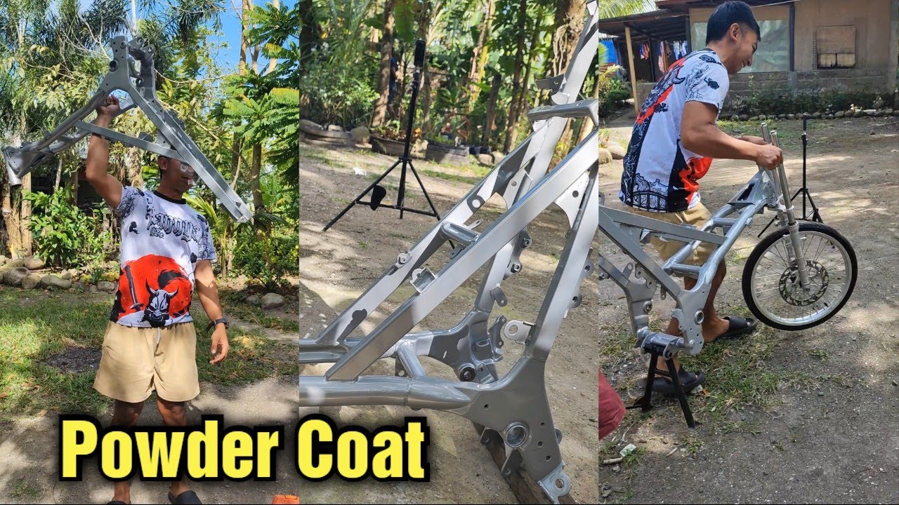 POWDER COAT CHASSIS RAIDER 150 - YouTube