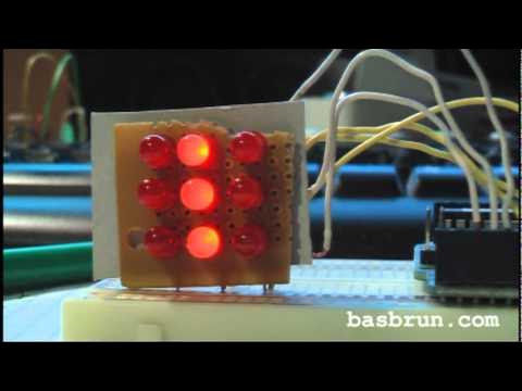 Arduino 3x3 LED Matrix display - YouTube