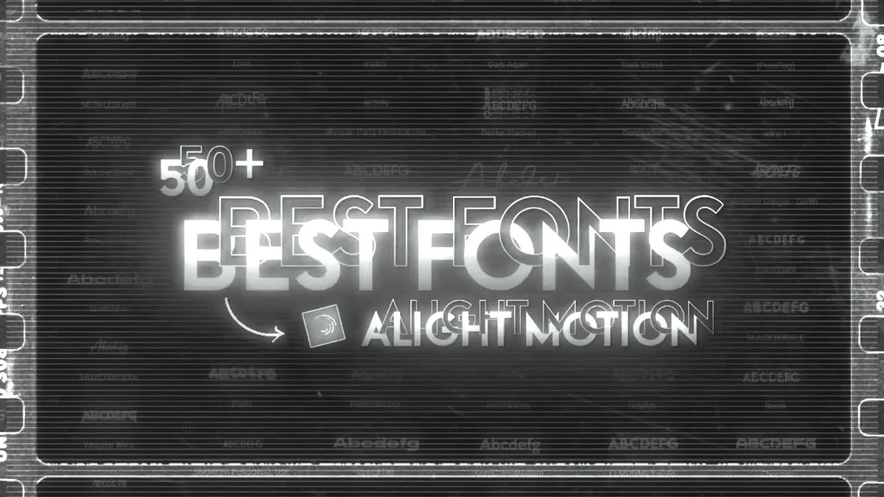 50+ BEST FONTS \ - free xml preset | alight motion | part 2 - YouTube