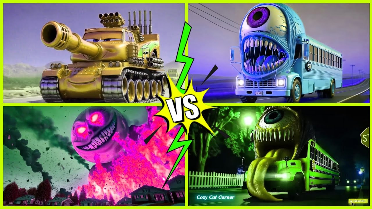. 🚌💀 SCHOOL BUS EATER vs TRAIN EATER 💀MINION ZOMBIE Coffin Dance Song ...