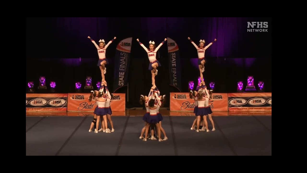 Dundee Crown Cheerleading State Championship preliminary - YouTube