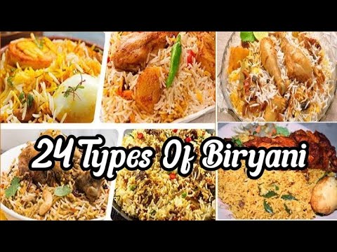 24 Types Of Biryani - YouTube