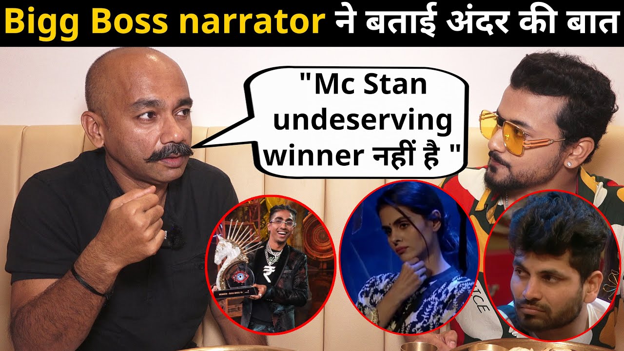 Bigg Boss voice Narrator Vijay Vikram Singh –MC Stan win,Priyanka Shiv ...
