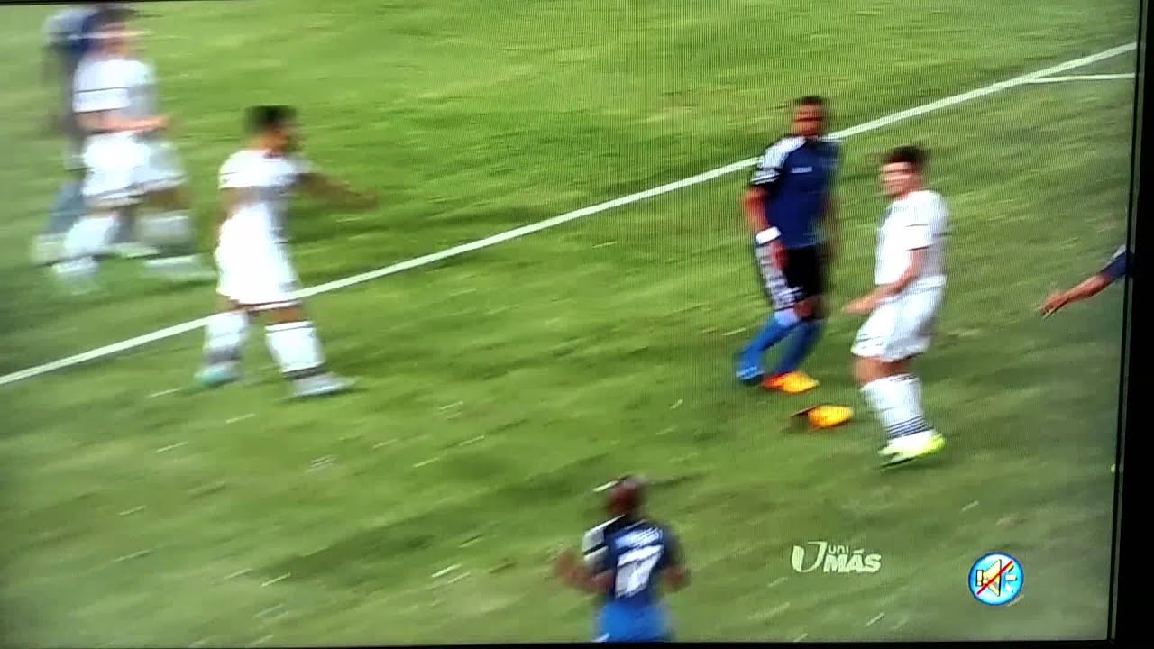 Gerrard Studs Up Tackle on Bernardez - YouTube