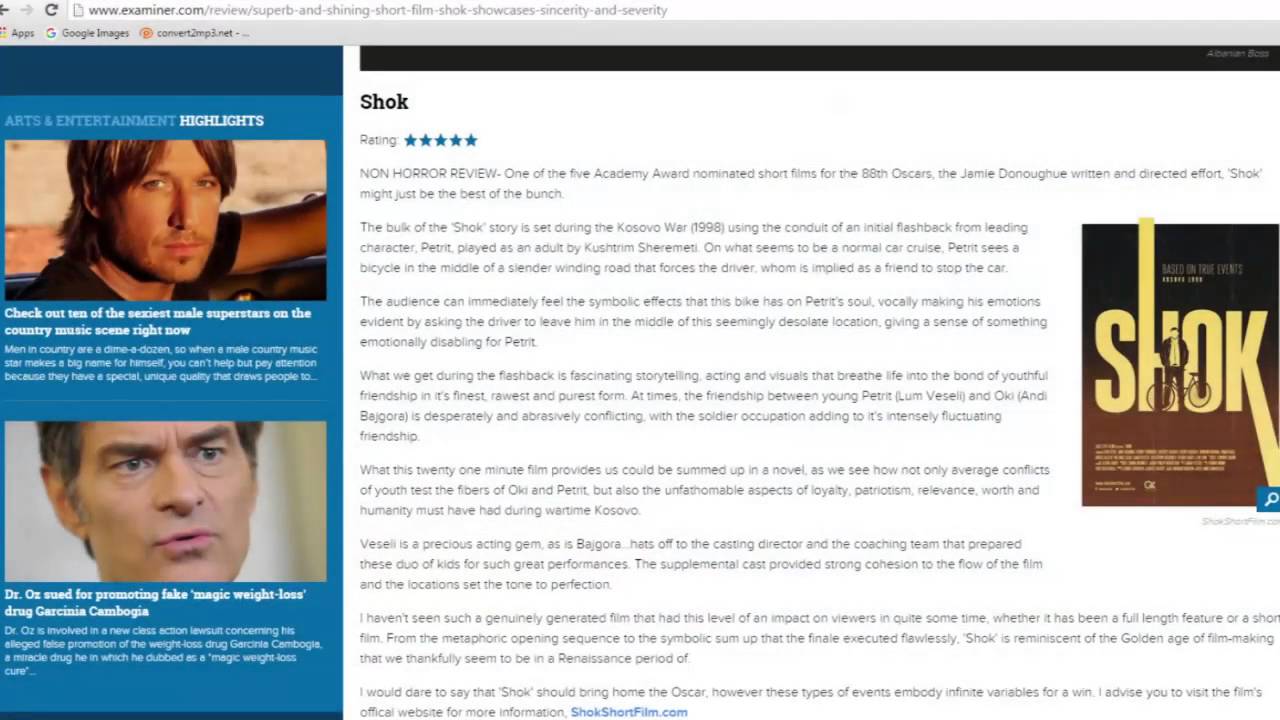 FILMI SHOK - 04.02.2016 - YouTube