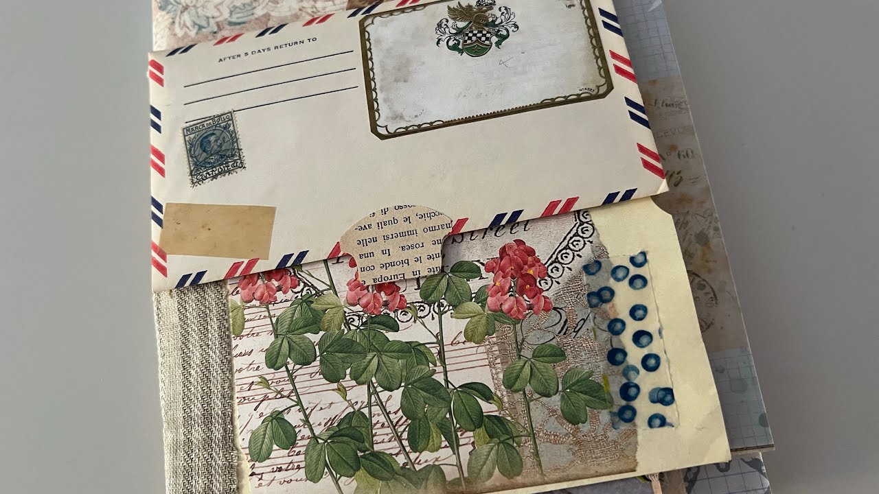 TUTORIAL | Putting envelopes together to create a journal PART 6 front ...