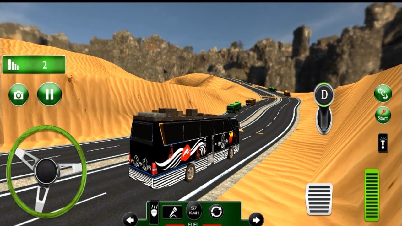 Euro Bus Simulator Gameplay - Coach Bus Simulator - Android Games - YouTube