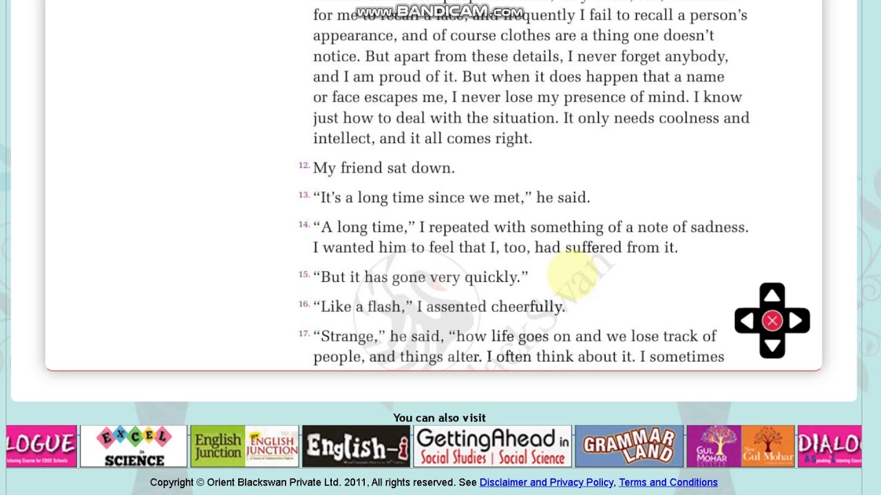 CLASS VII ENG- MY UNKNOWN FRIEND (PART 1) - YouTube