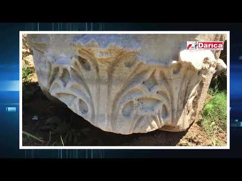 Darıca'da tarihi eser olduğu düşünülen sütun başı bulundu