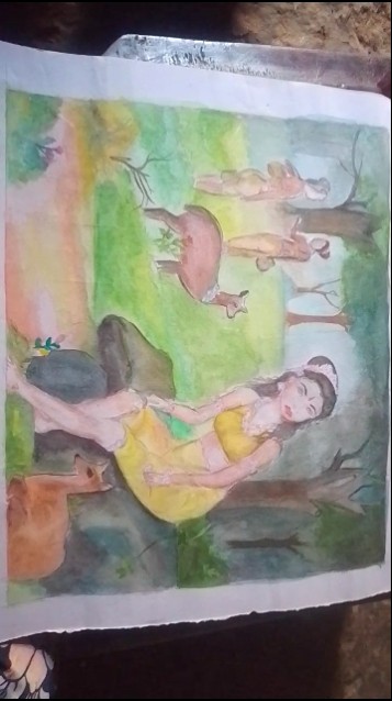 #girl penting #girl drowning - YouTube