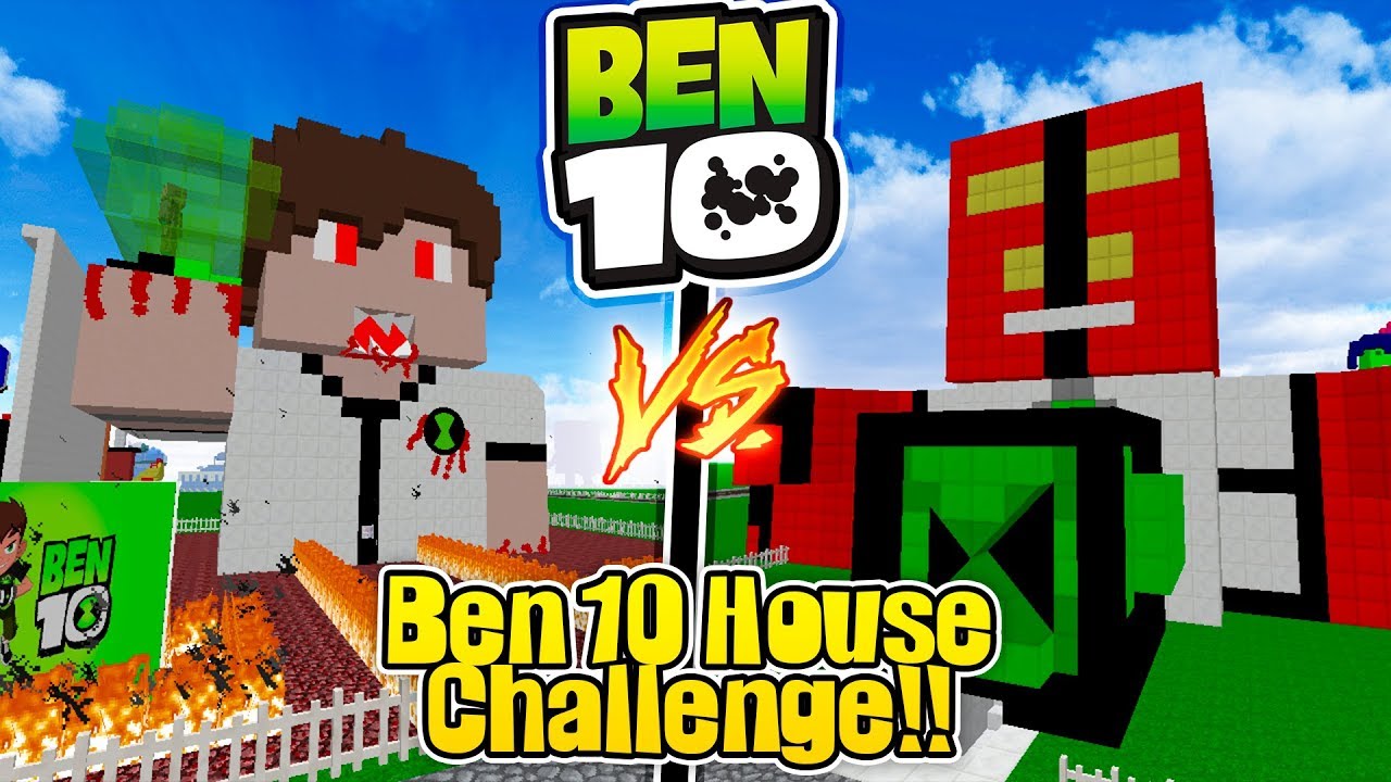 Minecraft - EVIL BEN 10 HOUSE Vs BEN 10 ALIEN HOUSE!! - YouTube