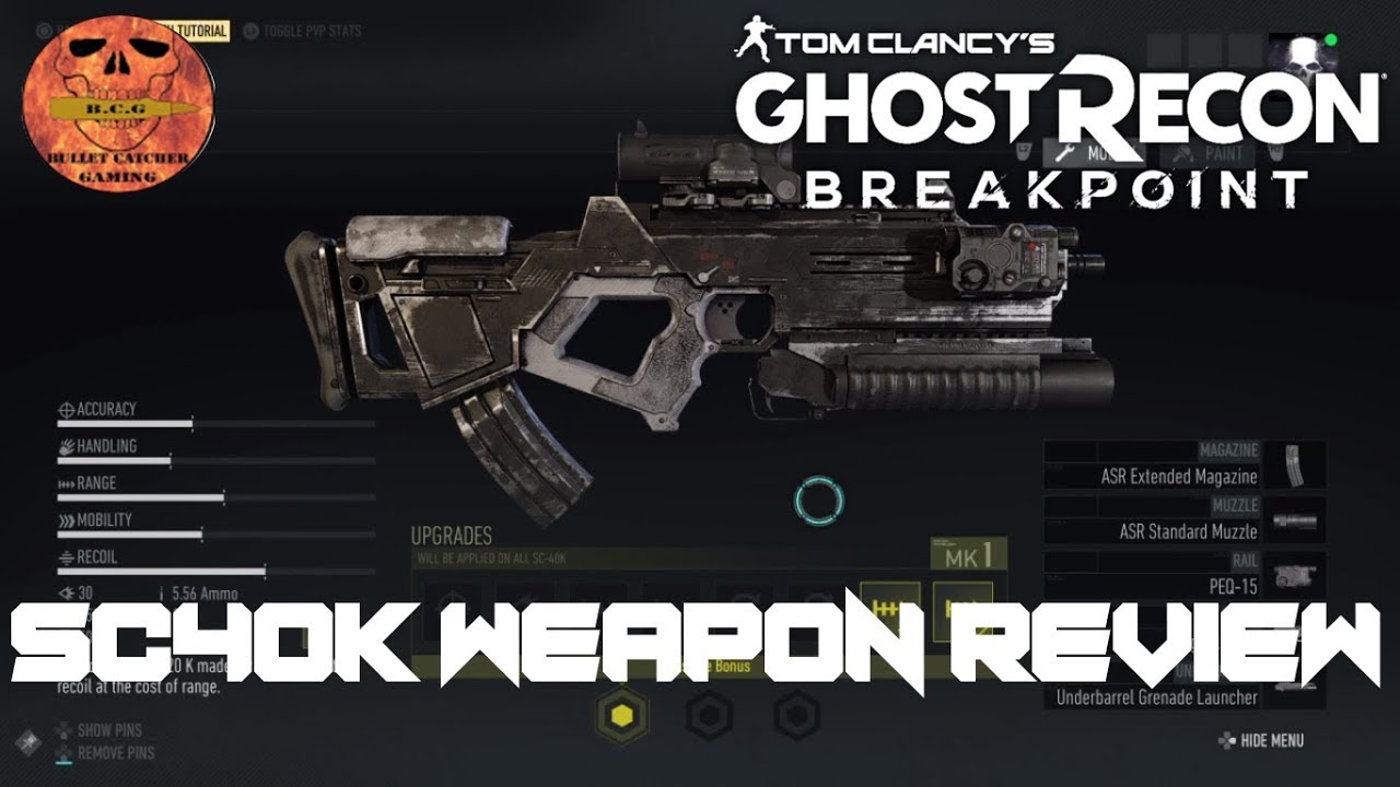 Ghost Recon Breakpoint - SC-40K Weapon Test And Review - YouTube