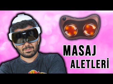 DEĞİŞİK MASAJ ALETLERİNİ DENEDİK!!! (KAFA, EL, SIRT vs...)