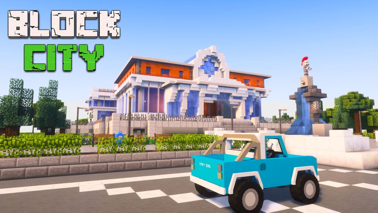 Building a Minecraft University in BLOCK CITY - YouTube