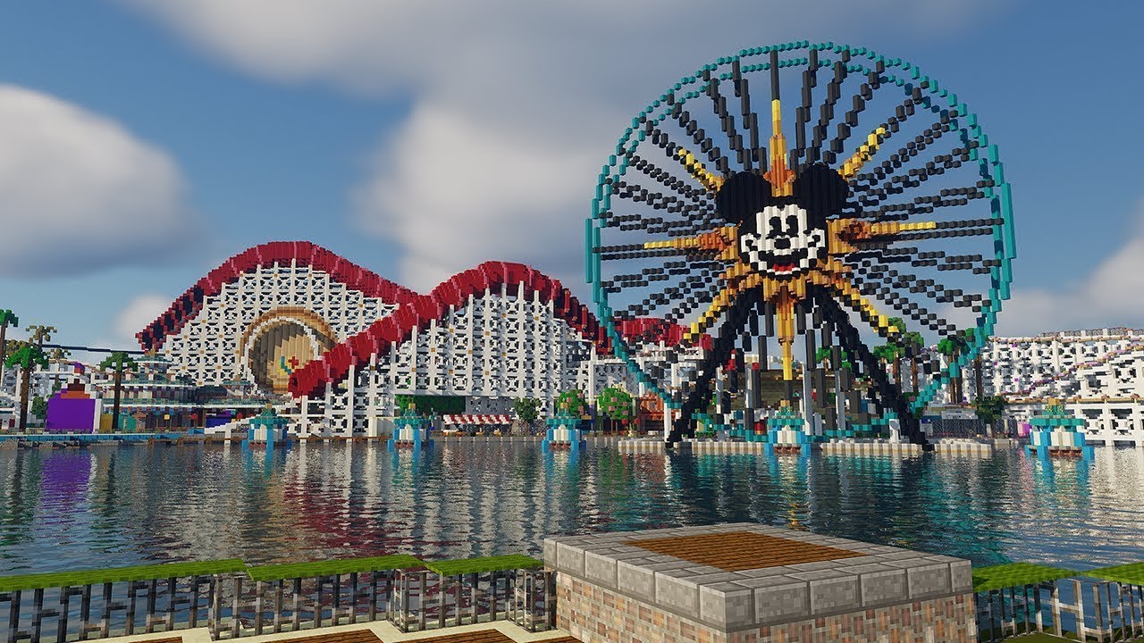 Disney California Adventure Incredicoaster Minecraft - YouTube