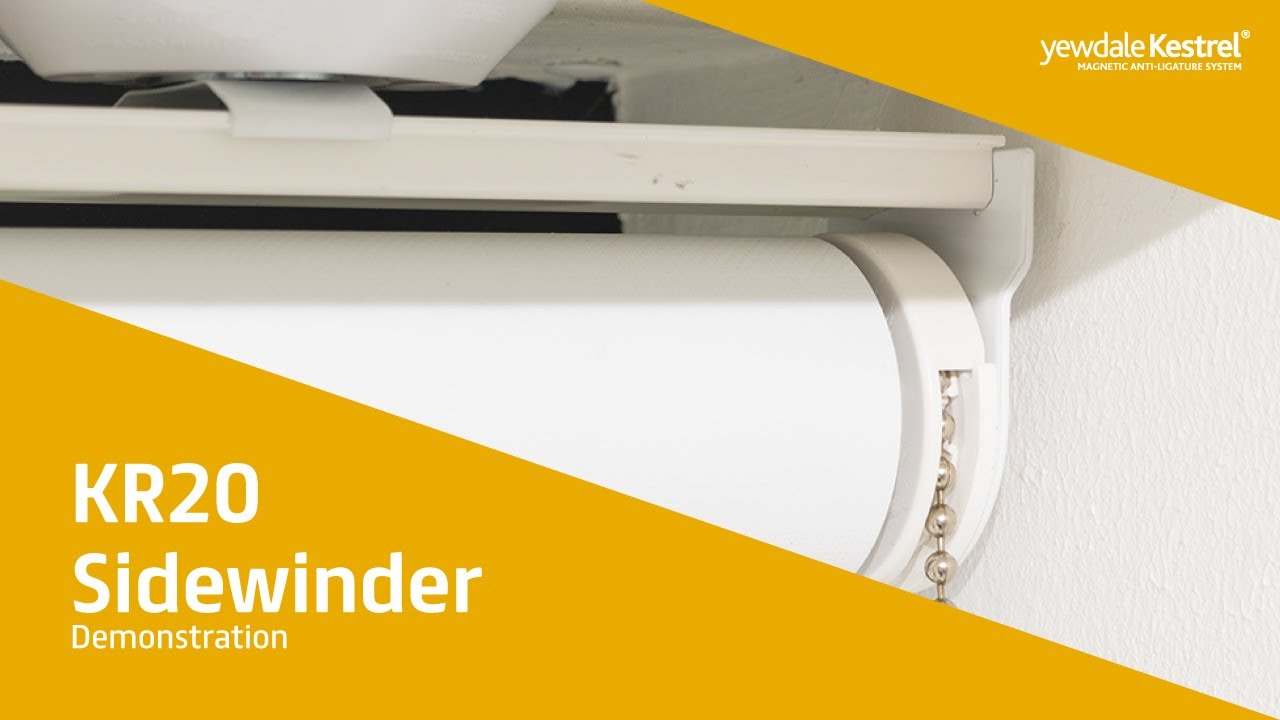 KR20 Anti-ligature Sidewinder Roller Blind - YouTube