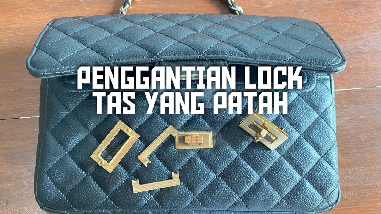 Penggantian lock tas yang patah #taswanita #restorasi #taswanita # ...