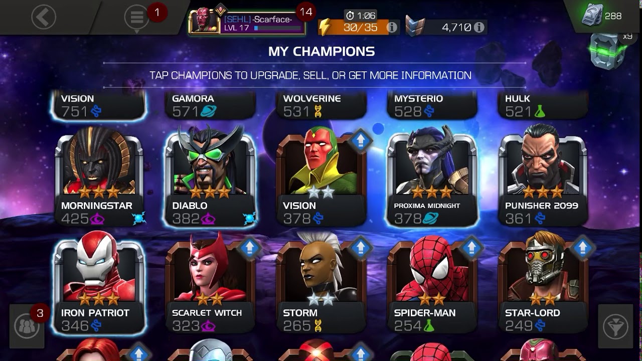 Mcoc 4 new champions (3 stars and 1 four star) - YouTube