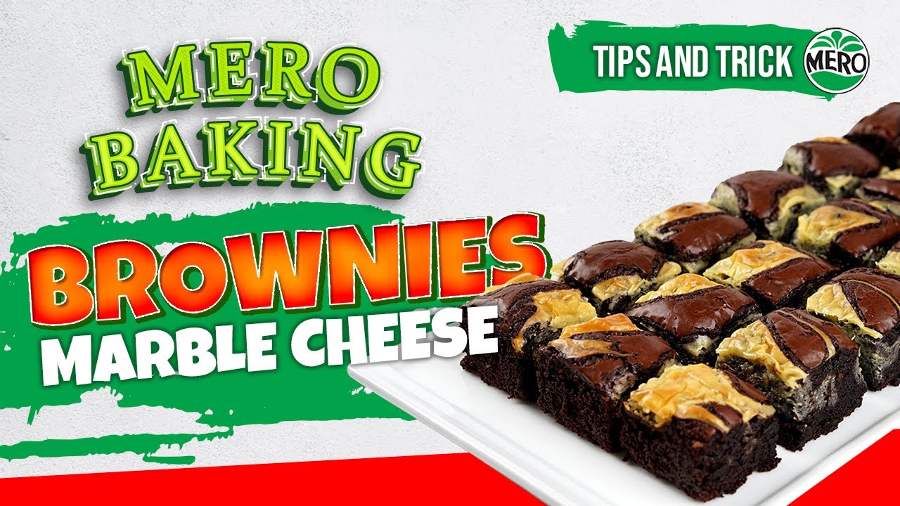 RESEP BROWNIES SKAT MARBLE CHEESE - MERO BAKING DEMO - YouTube