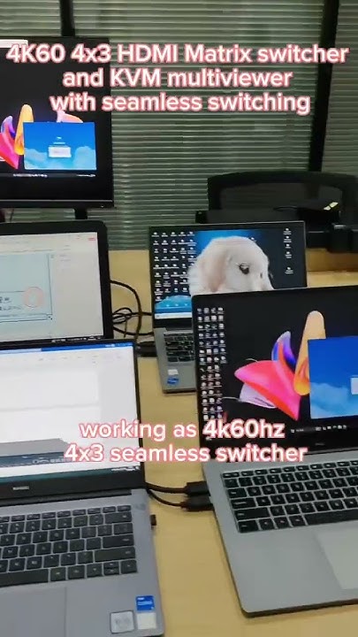 Necessary equipment for control room, one mouse and keyboard for easy operation of 4 computers.# ...