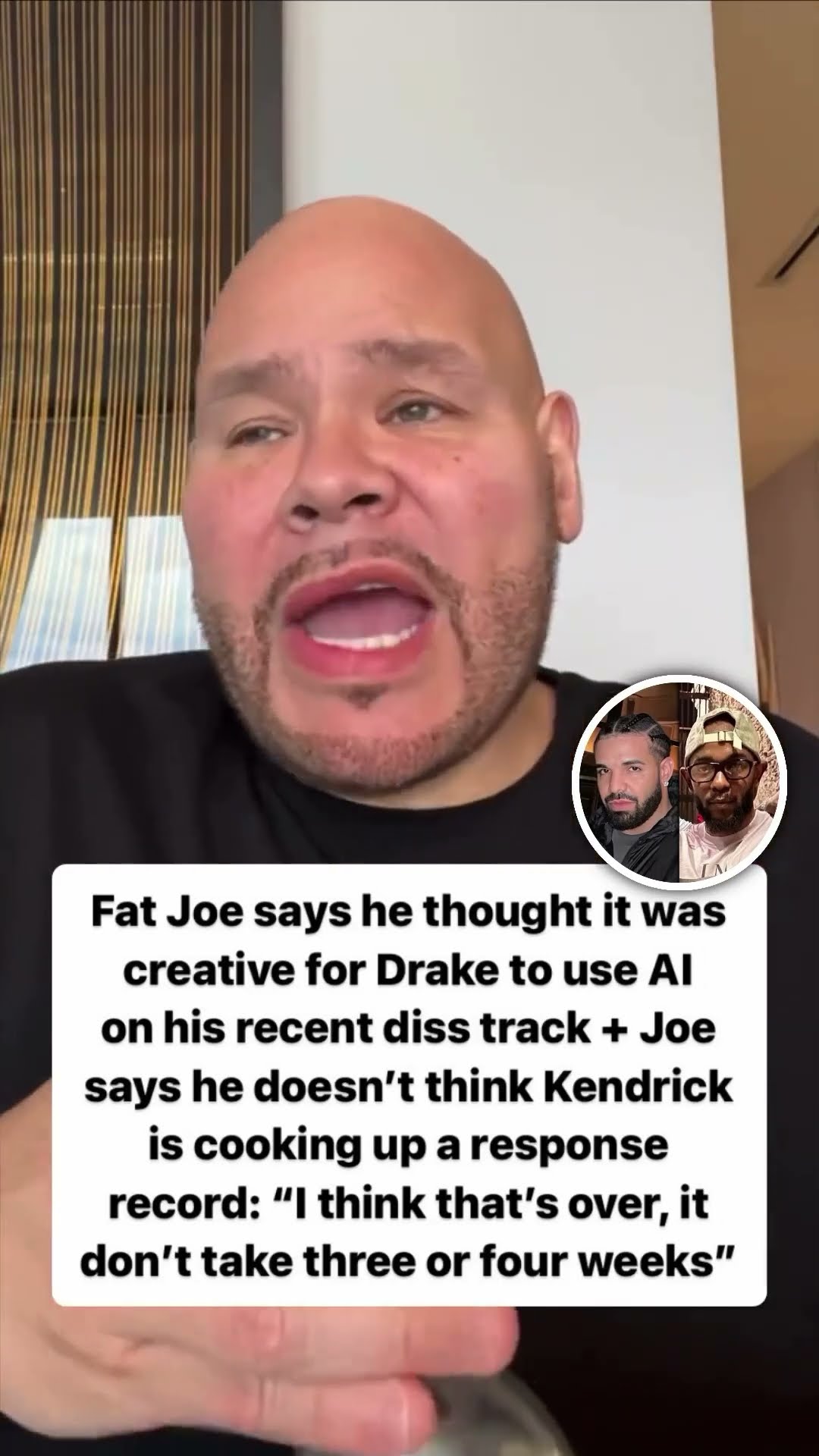 Fat Joe Speaks On Drake & Kendrick #Trending #Viral - YouTube