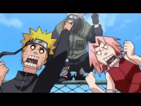 Team 7 of kakashi taking bell test for 2nd time.(naruto,sakura) - YouTube