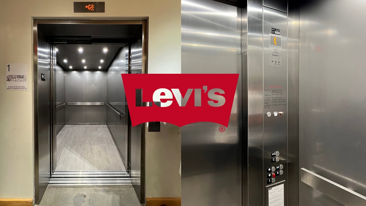 Basic KONE EcoDisc Traction Elevator - Levi's, Times Square - New York, NY - YouTube