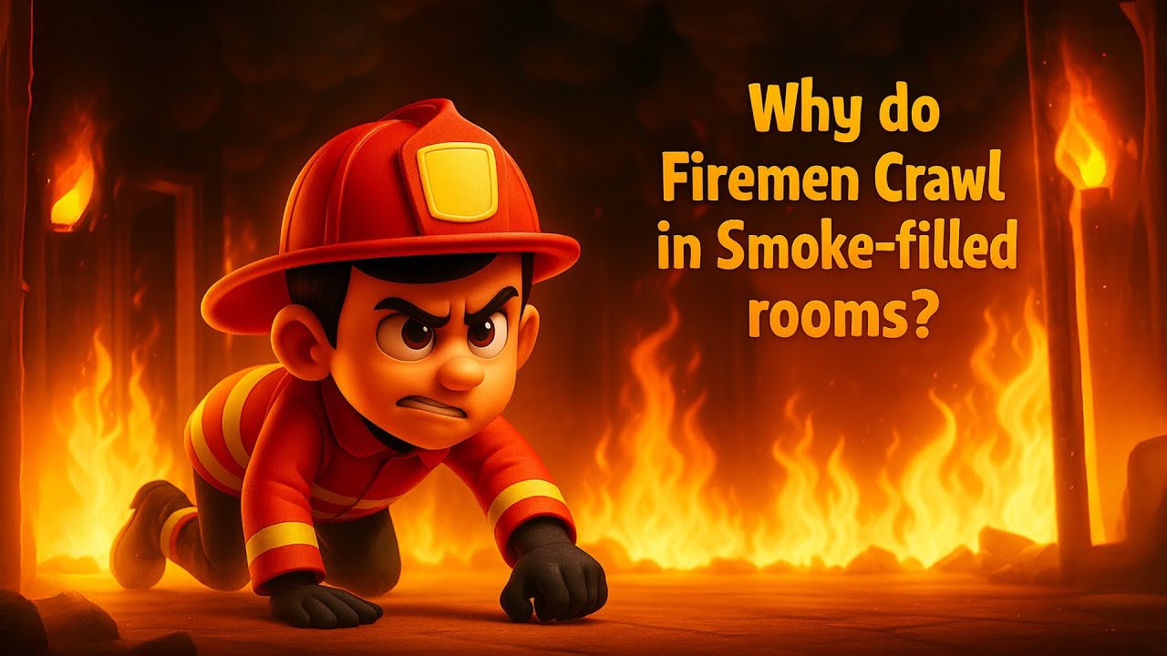 Why do Firemen Crawl in Smoke-filled rooms? | #aumsum #kids #education ...
