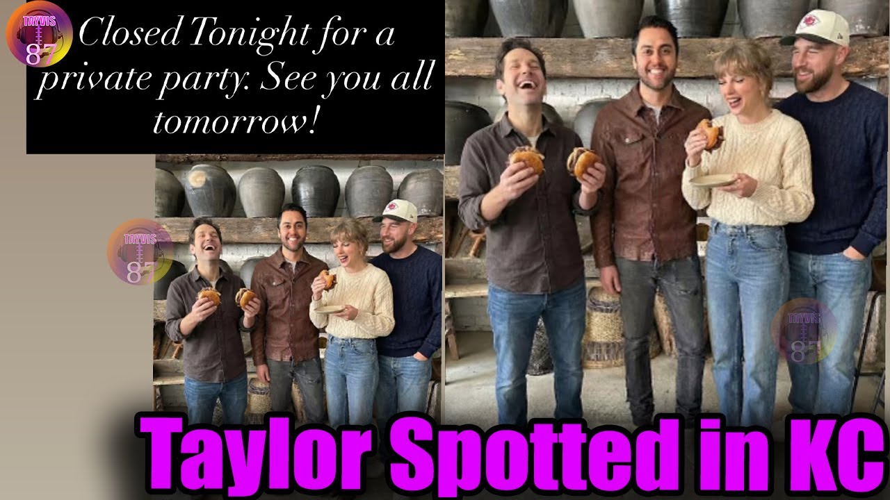 Taylor Swift GORGEOUS Hugging fiancé Travis at 'Burger Party' with Paul ...