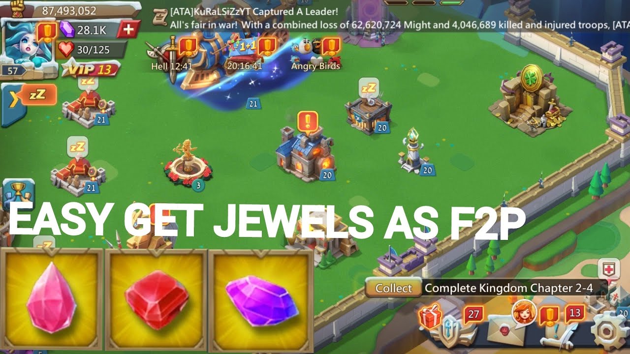 OPEN 400 JEWELS CHEST ON NEW TRAP..EASY WAY GET JEWELS AS F2P..LORDS ...