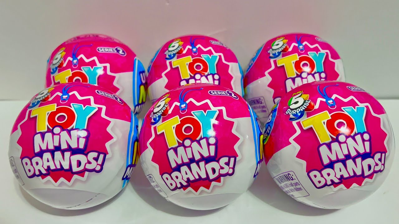 TOY MINI BRANDS SERIES 2 UNBOXING [6 Capsules] *ULTRA RARE* 2022 Zuru 5 ...