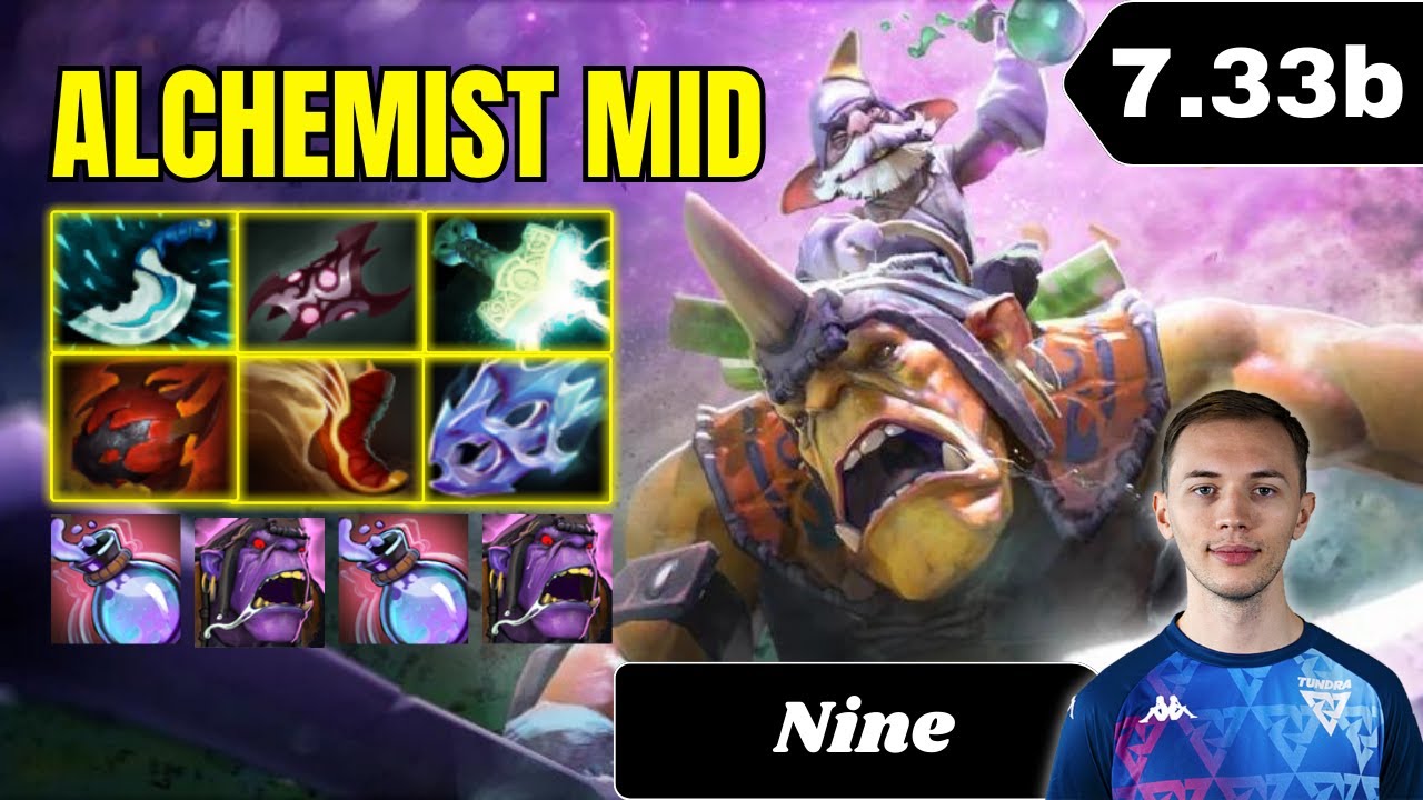 PATCH 7.33b - Nine Alchemist Mid Lane Gameplay - Dota 2 Full Match ...